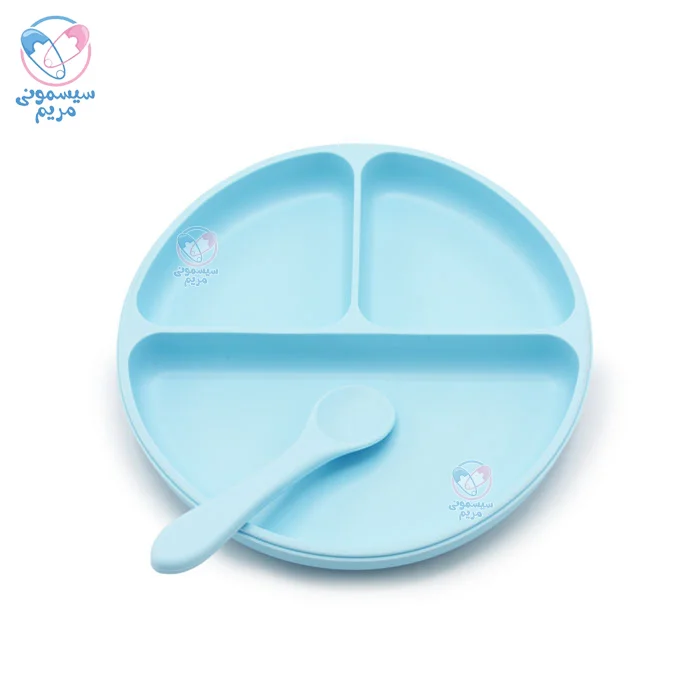 ست بشقاب مقسم و قاشق سیلیکونی اودوکس Odox